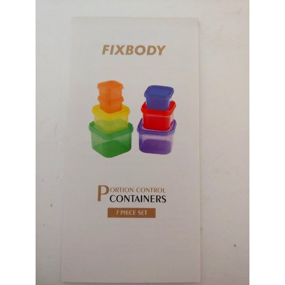 FIXBODY | Kitchen | Fixbody Portion Control Containers | Poshmark